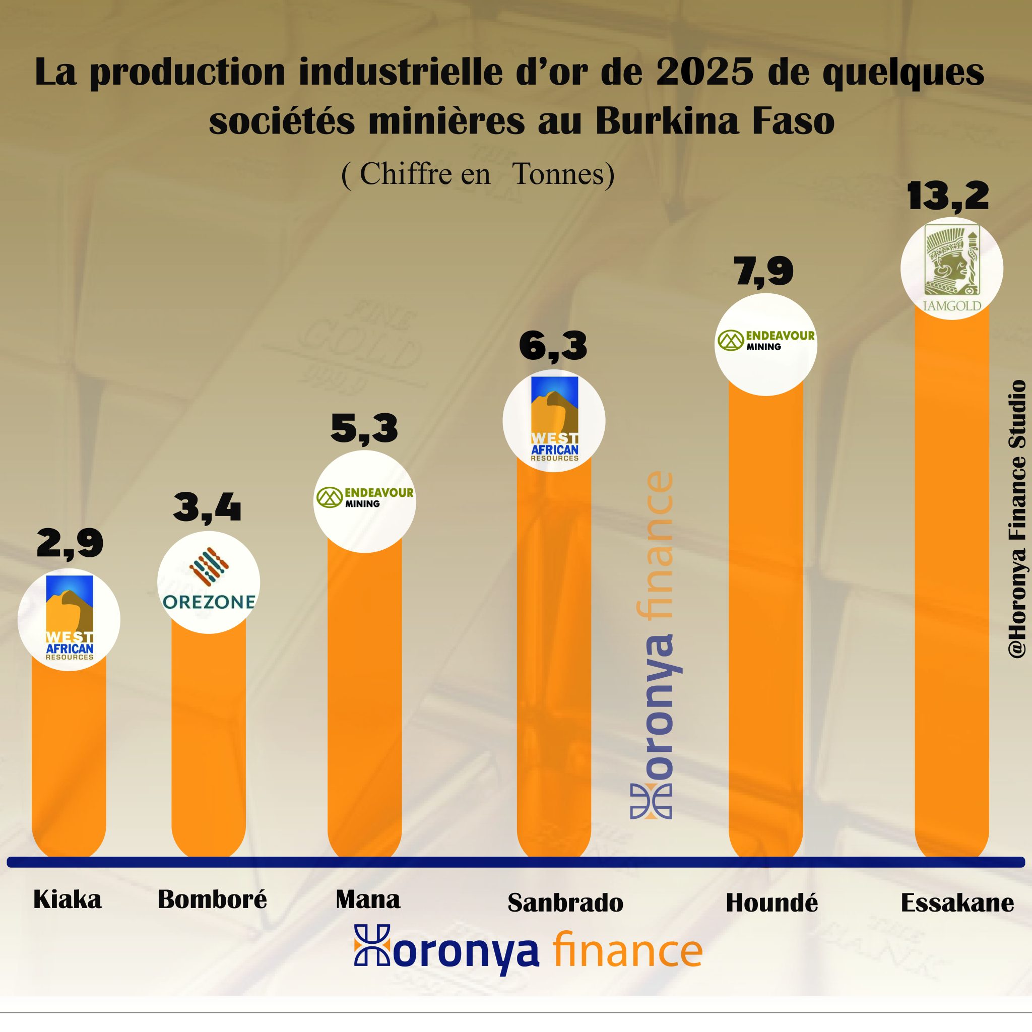 Production d’or 2025 au Burkina Faso : Essakane, Houndé et Sanbrado ...